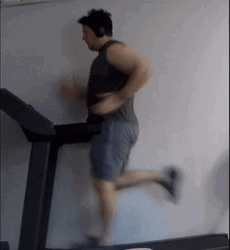 Big Guy Running On Treadmill GIF | GIFDB.com