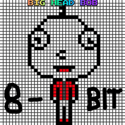 Big Head Bob Pixel Art GIF | GIFDB.com