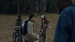 Stranger Things Bike Riding Will Byers GIF | GIFDB.com