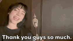 Billie Eilish Brit Awards Thank You GIF | GIFDB.com