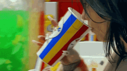 Billie Eilish Drinking Slurpee GIF | GIFDB.com