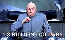 Billion Dollars Dr Evil 1.8 Billion Dollars GIF | GIFDB.com