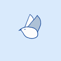 Blue White Bird Flying GIF | GIFDB.com