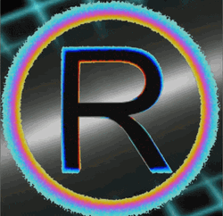 Black And Blue Letter R GIF | GIFDB.com