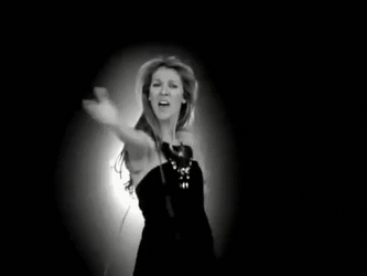 Black And White Dancing Celine Dion GIF | GIFDB.com