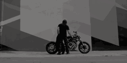 Black And White Hog Rider Park GIF | GIFDB.com
