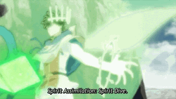 Black Clover Yuno Spirit Dive GIF | GIFDB.com