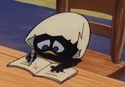 Black Duck Writing GIF | GIFDB.com