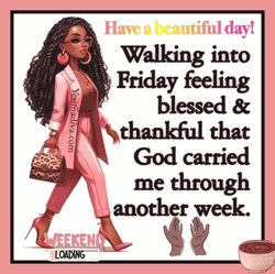 Blessed Friday Lady In Pink GIF | GIFDB.com