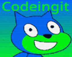 Blinking Scratch The Cat Codeingit GIF | GIFDB.com