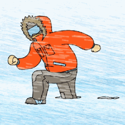Walking In Heavy Snow Storm Blizzard Animation GIF | GIFDB.com
