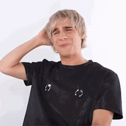 Blonde Man Scratching GIF | GIFDB.com