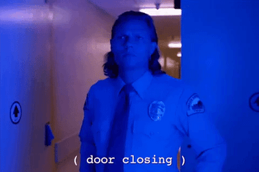 Blue Aesthetic Door Closing GIF | GIFDB.com