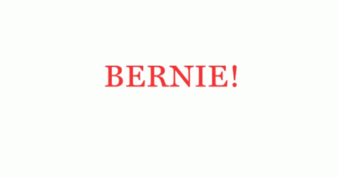 Blue And Red Text Bernie GIF | GIFDB.com