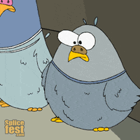 Blue Bird Pooping Animation GIF | GIFDB.com