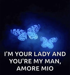 Blue Butterflies I'm Your Lady GIF | GIFDB.com