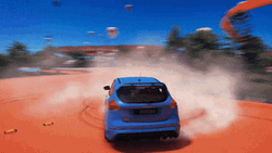 Blue Ford On The Race GIF | GIFDB.com