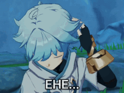 Blue Hair Man Head Scratching GIF | GIFDB.com