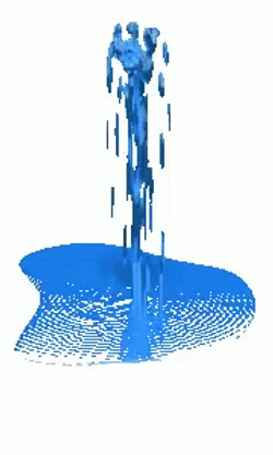 Blue Water Spout GIF | GIFDB.com