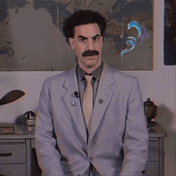 Borat Very Nice Funny Forced Smile GIF | GIFDB.com