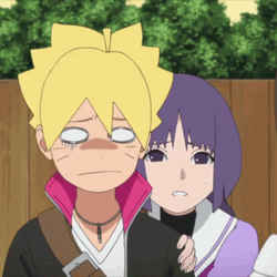 Boruto Uchiha Sumire Kakei Scared GIF | GIFDB.com