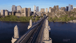 Boston City Birds Eye View GIF | GIFDB.com