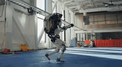 Boston Dynamics Robot Dancing Running Man GIF | GIFDB.com