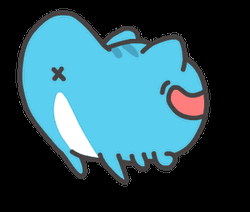 Bouncy Bum Blue Cat GIF | GIFDB.com