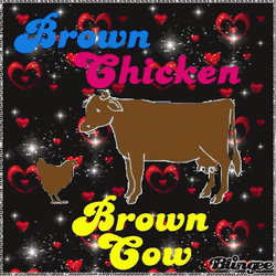 Bow Chicka Wow Wow Brown Cow GIF | GIFDB.com