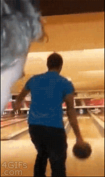 Bowling Ball Fail Throw Ceiling Hole GIF | GIFDB.com