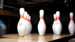 Bowling Pins Knocked Down Loop GIF | GIFDB.com