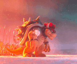 Bowser King Koopa Snow GIF | GIFDB.com