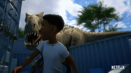 Boy Chase By Indominus Rex GIF | GIFDB.com