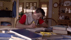 Boy Studying And Highlight Texts GIF | GIFDB.com