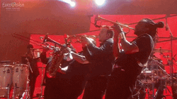 Brass Band Playing Bugle In Concert GIF | GIFDB.com