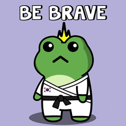 Brave Frog Taekwondo Moves GIF | GIFDB.com
