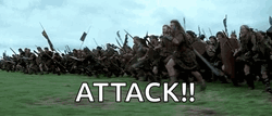 Braveheart Freedom Mel Gibson Leading Attack GIF | GIFDB.com
