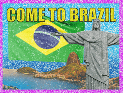 Brazil Flag And Famous Destinations GIF | GIFDB.com