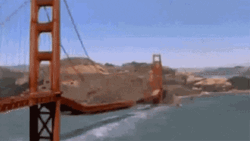 Bridge Collapsing Due To Earthquake GIF | GIFDB.com