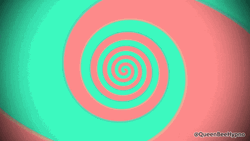 Bright Pink And Green Spiral Loop GIF | GIFDB.com
