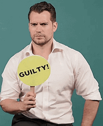 British Actor Henry Cavill Guilty GIF | GIFDB.com