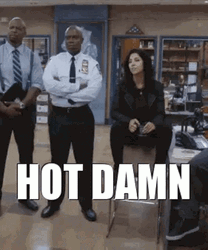 Brooklyn 99 Captain Holt Hot Damn GIF | GIFDB.com