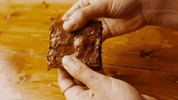 Brownie Break Apart GIF | GIFDB.com