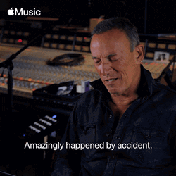 Bruce Springsteen Amazingly Happened By Accident GIF | GIFDB.com