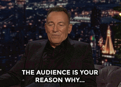 Bruce Springsteen Audience Is Your Reason Why GIF | GIFDB.com