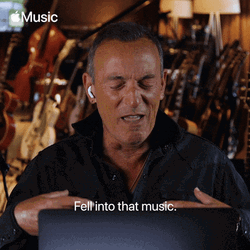 Bruce Springsteen Fell Into That Music GIF | GIFDB.com