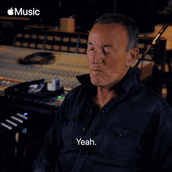 Bruce Springsteen Nodding Yeah GIF | GIFDB.com
