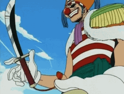 Buggy The Clown Flipping Sword GIF | GIFDB.com