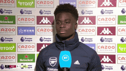 Bukayo Saka Interview GIF | GIFDB.com