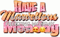 Bundle Up Its Freezing Have A Blessed Monday GIF | GIFDB.com